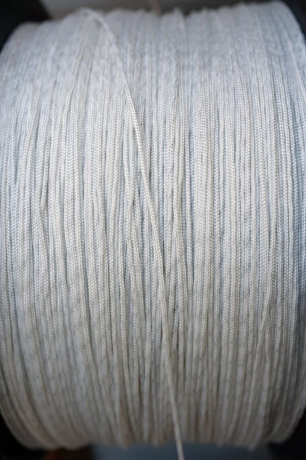 White thick rope stock photo. Image of thick, cable - 231161262