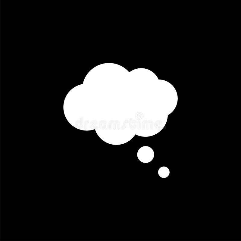 Thought Cloud, Thought Cloud Sticker Stock Vector - Illustration of ...