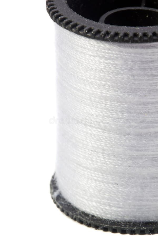 White Thread stock image. Image of fiber, bobbin, tool - 23587775
