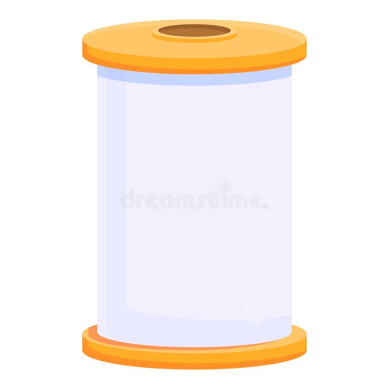 White Thread Icon, Cartoon Style Stock Vector - Illustration of ...