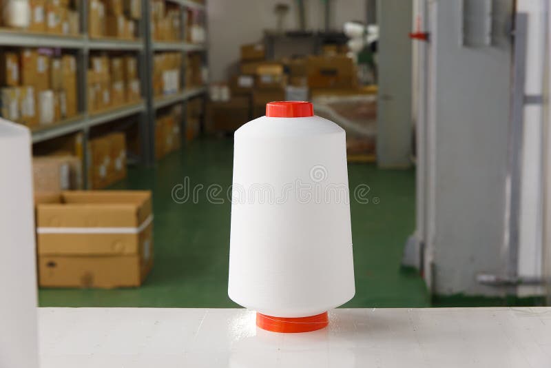 White thread spool stock photo. Image of equipment, modern - 149177818