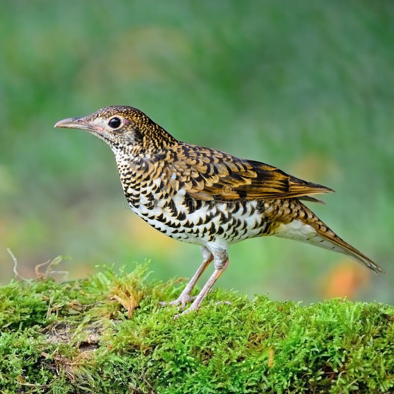 White S Thrush (Zoothera Aurea) Stock Photo - Image of asia, leafs ...