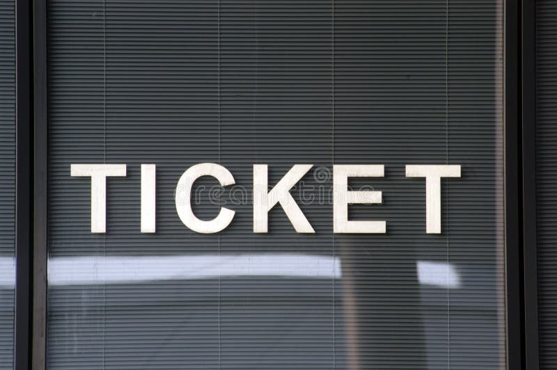 Ticket Sales Sign at the Box Office Stock Photo - Image of tickets ...