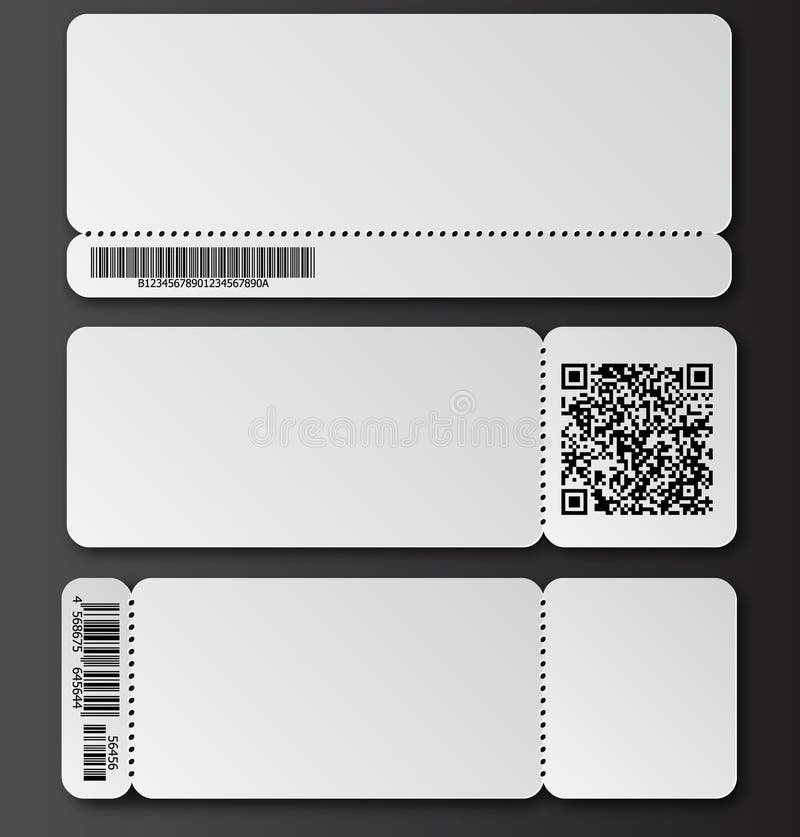 Qr Code Ticket Stock Illustrations – 1,102 Qr Code Ticket Stock ...
