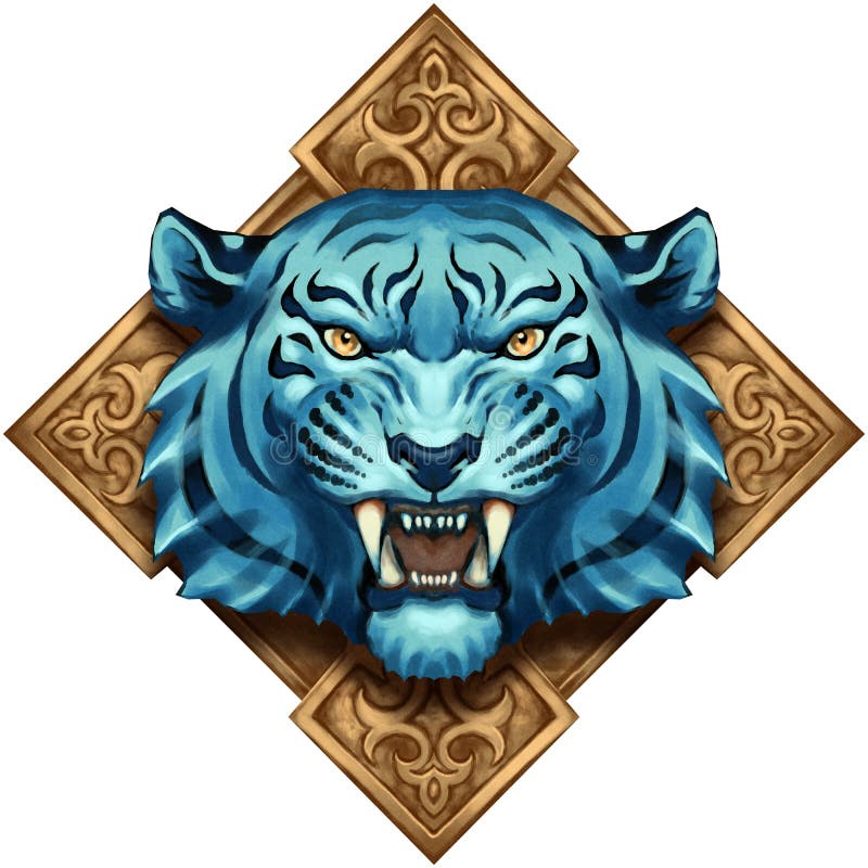Heraldic Tiger Stock Illustrations – 505 Heraldic Tiger Stock ...