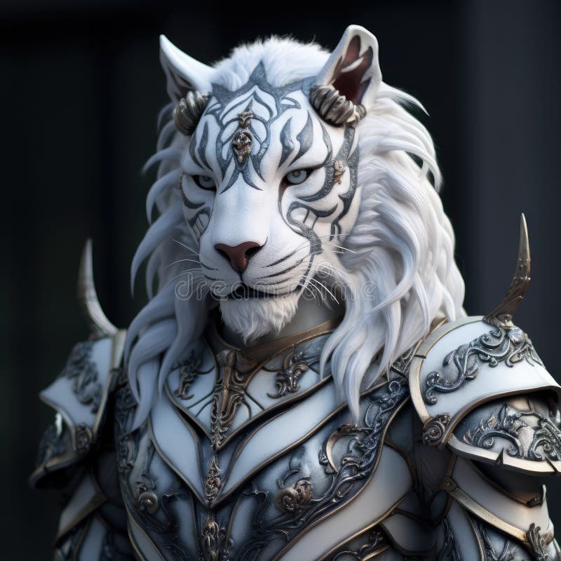 Tiger in Armor: a High Fantasy Portrait Inspired by Darkest Dungeon ...