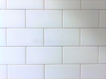 White Tile Backsplash Subway Pattern Stock Photo - Image of kitchen ...