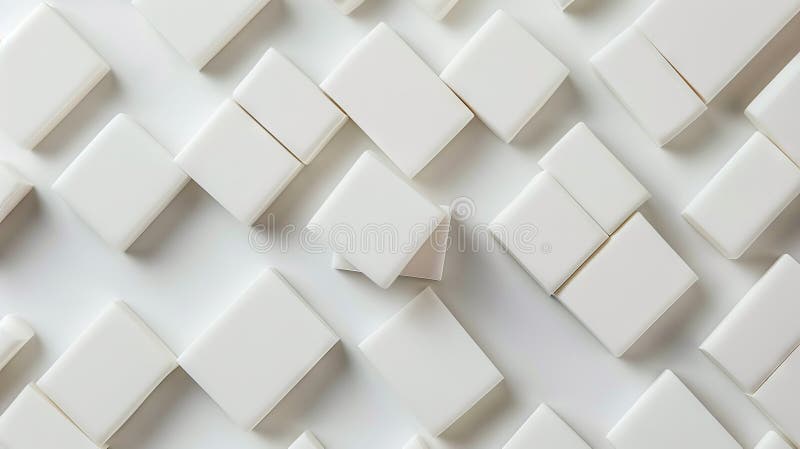 A White Tile Wall with Many Different Shapes Stock Image - Image of ...