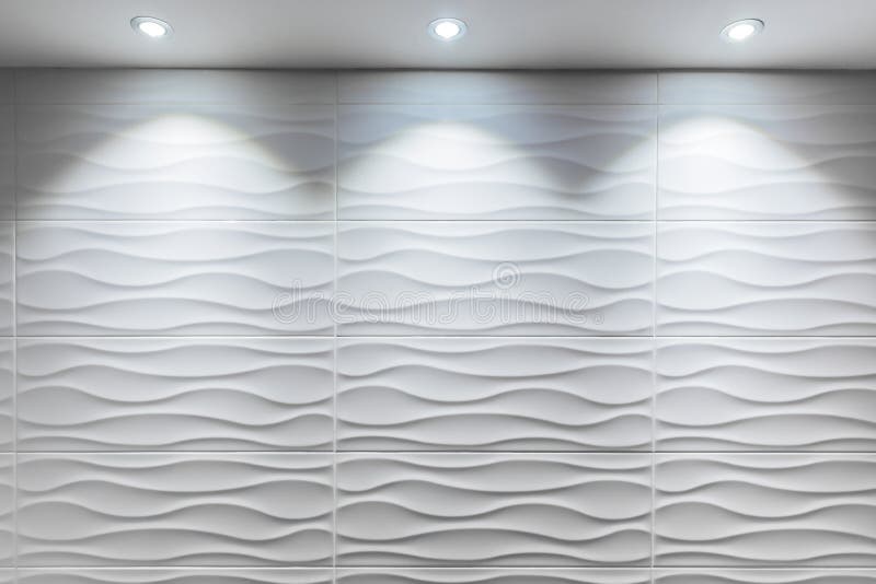 White tile wavy shape stock image. Image of contour, modern - 66352599