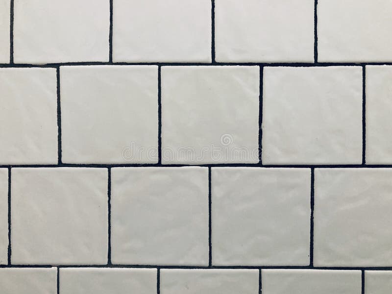 White Tiles with Black Lines Wall Stock Photo - Image of backgrounds ...