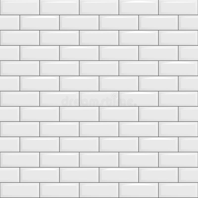 White Tiles, Seamless Texture, Ceramic Brick. Illustration Loop Stock ...