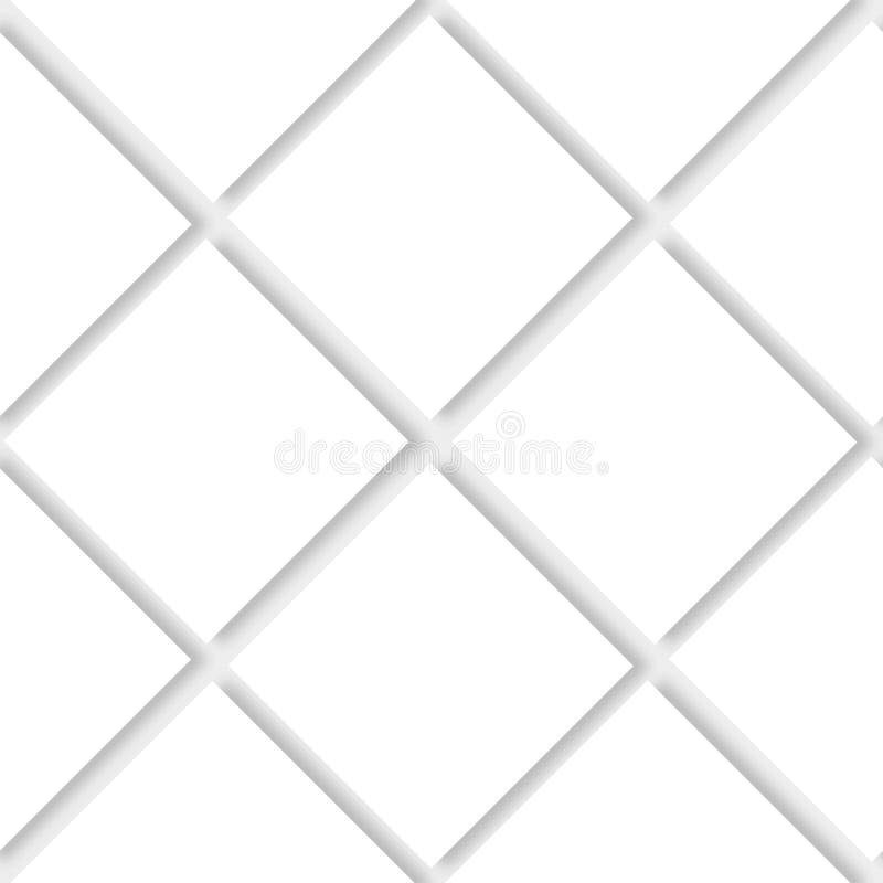 White Tiles Vector Texture. Seamless Geometric Pattern of White Squares ...