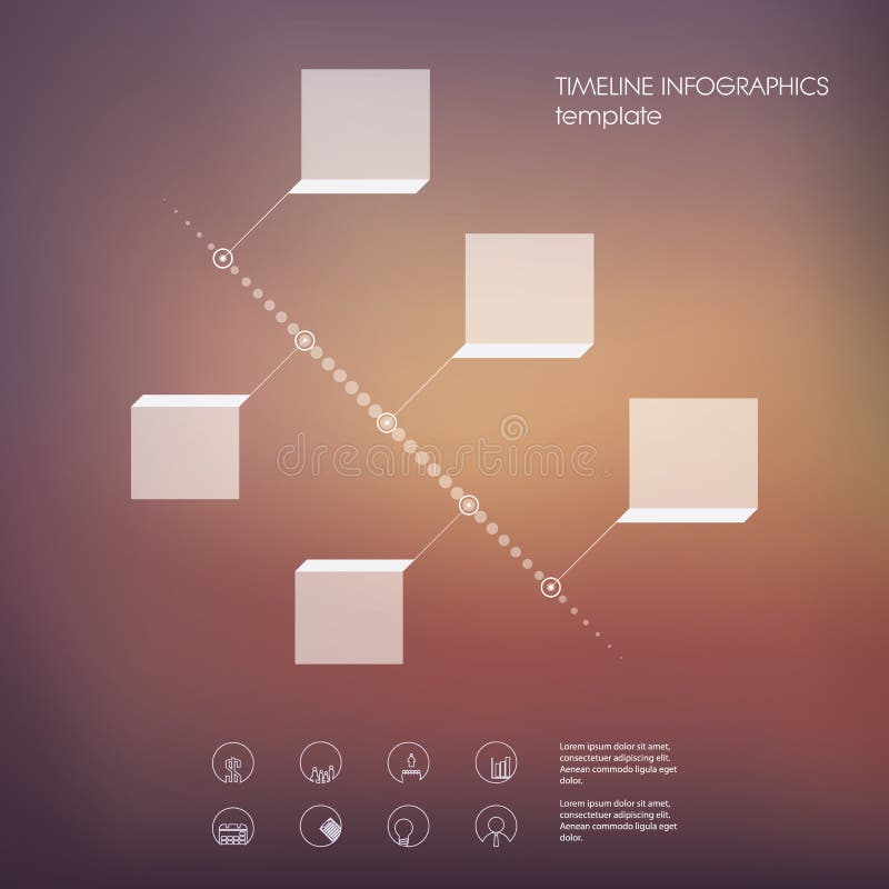 White Timeline Project Management Infographic Stock Vector ...