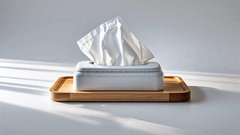 Photorealistic Image of a Magnetic Tissue Holder with Rounded Edges on ...