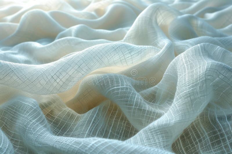 White Tissue Under Microscope: Deep Macro Shot of Microstructure for ...