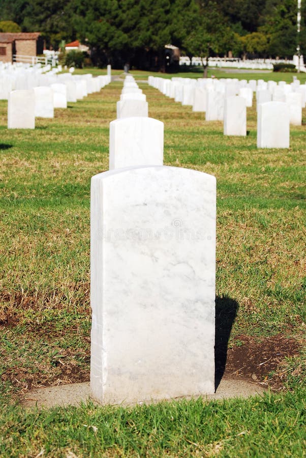 White Tombstone Picture. Image: 3761826