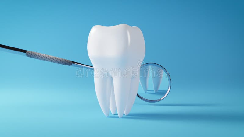 White Tooth with Dentist Mirror and Root Canal Treatment. Stock Footage ...