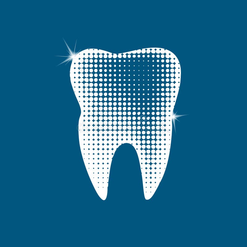 White Tooth Icon - Dental Logo Template Vector Illustration Stock ...
