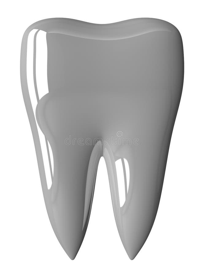 White tooth, flat design stock vector. Illustration of beautiful ...