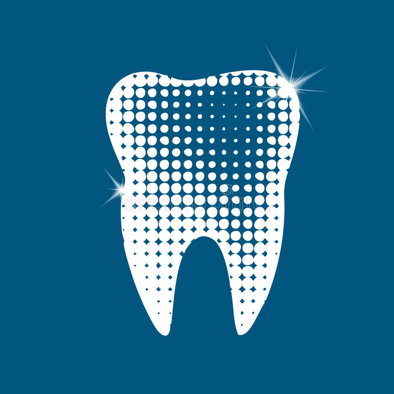 White Tooth Icon - Dental Logo Template Vector Illustration Stock ...