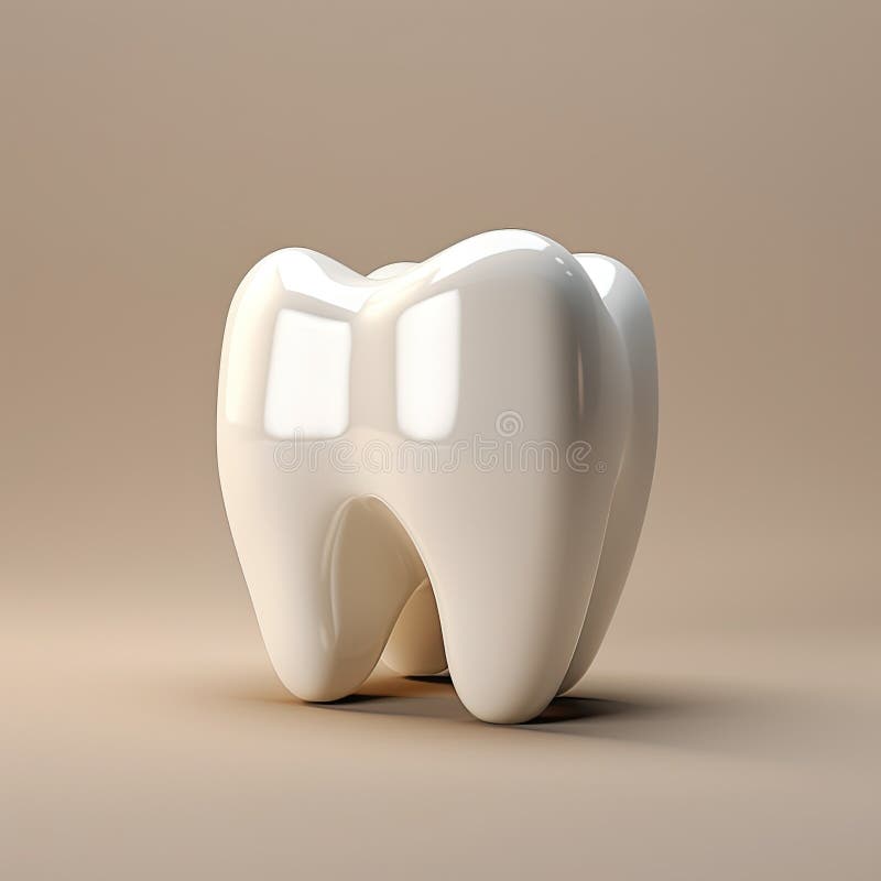 White Tooth on a White Background Stock Photo - Image of oral ...