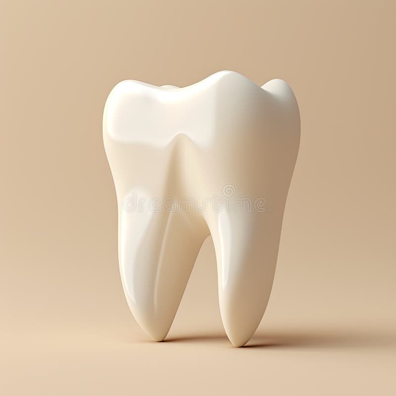 White Tooth on a White Background Stock Image - Image of enamel ...