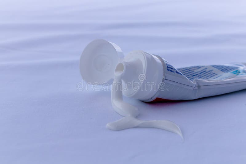 White Toothpaste on the Table Stock Image - Image of toothbrush ...