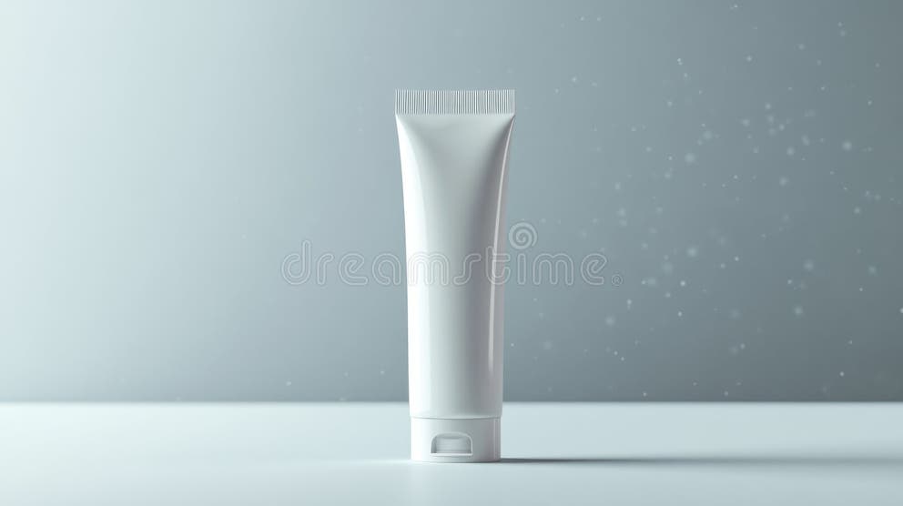 White Toothpaste Tube with Matte Texture, Standing Against Soft ...