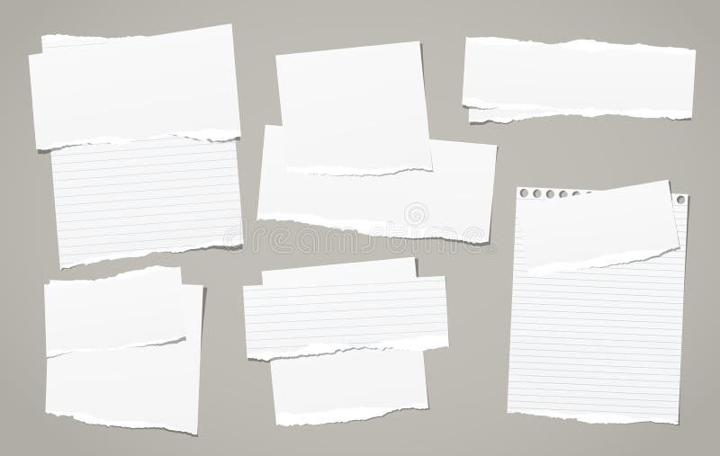 White Torn Note, Notebook Paper Pieces for Text Stuck on Dark Grey ... White Torn Note, Notebook Paper Pieces for Text Stuck on Dark Grey ...