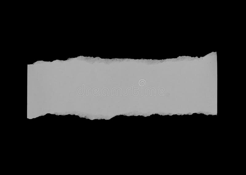 White Torn Paper on Black Background Stock Photo - Image of white ...