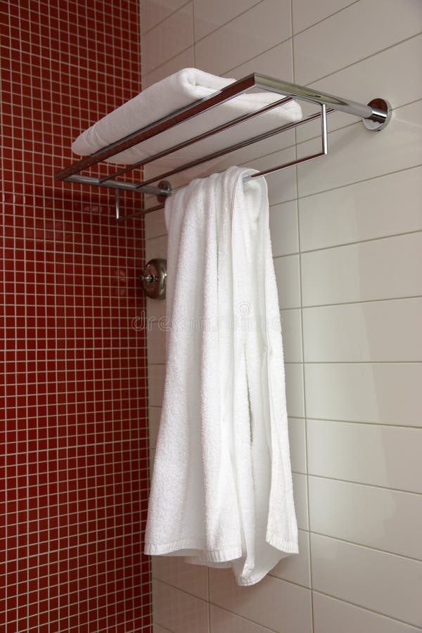 White towel stock photo. Image of single, wall, hygiene - 37426058
