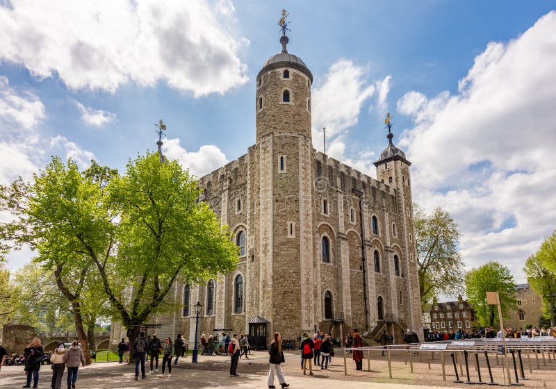White Tower in Tower of London, UK Editorial Photography - Image of ...