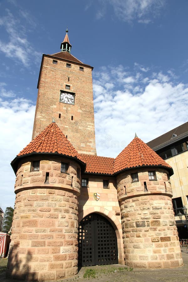 The White Tower in Nuremberg Stock Image - Image of clear, built: 39618651