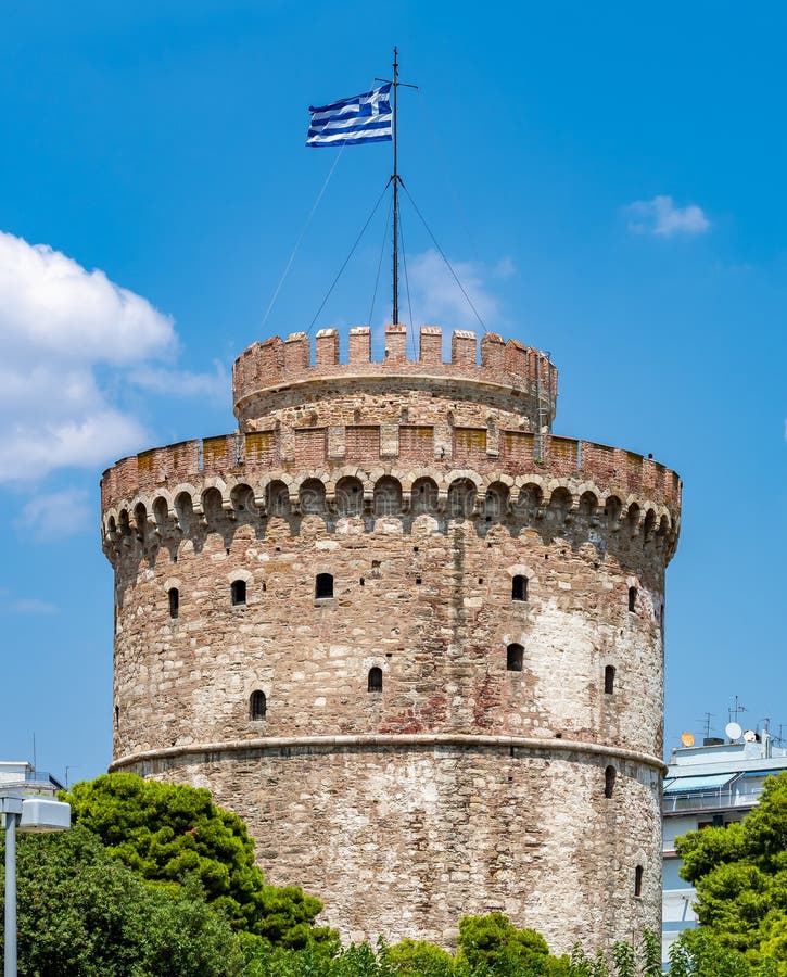 White Tower in Thessaloniki, Greece Stock Image - Image of architecture ...