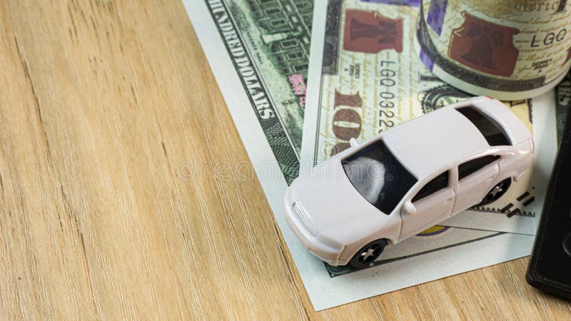 White Toy Car on Work Station Table in Office Stock Image - Image of ...