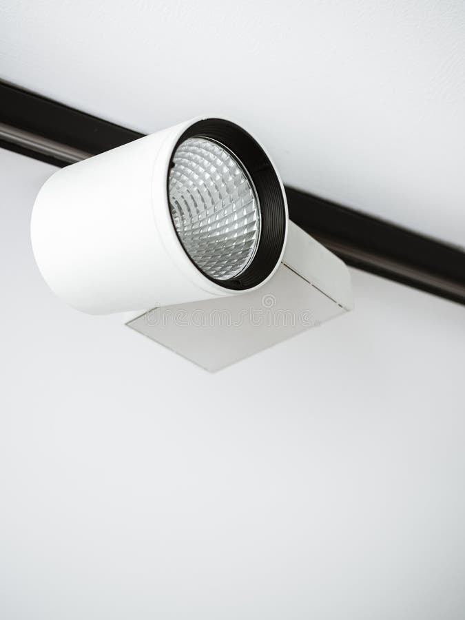 LED Track Light,LED Track Light on the Table Stock Photo - Image of ...