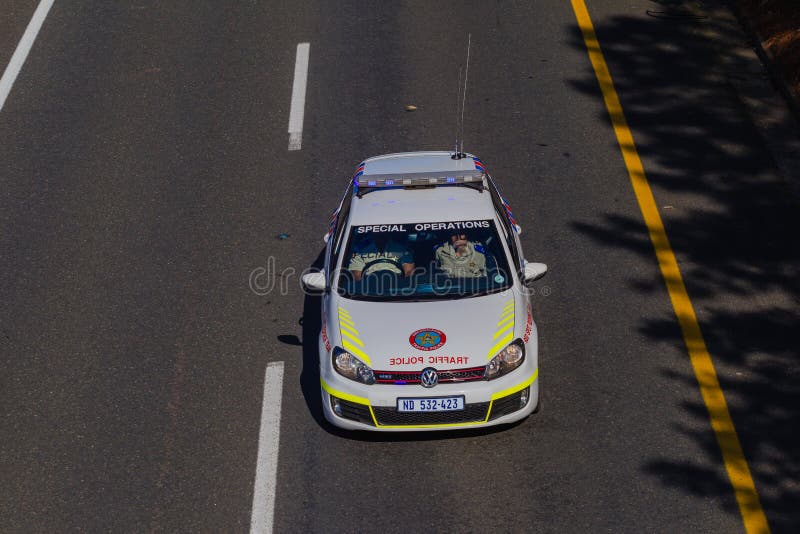 White Traffic Police Vehicle Editorial Stock Image - Image of white ...