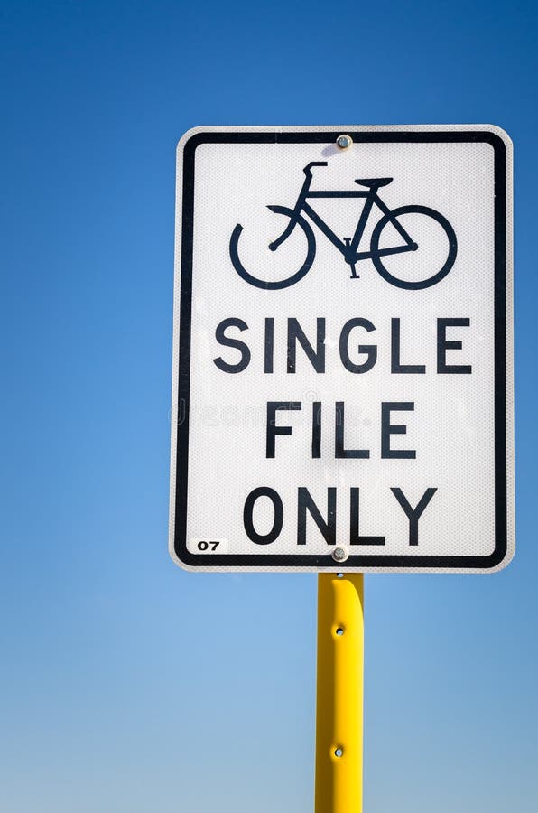 White Traffic Sign on a Cycle Lane Stock Image - Image of outdoor, bike ...
