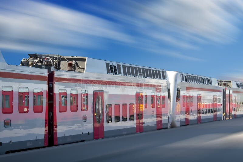 White train stock image. Image of monorail, electricity - 2948889