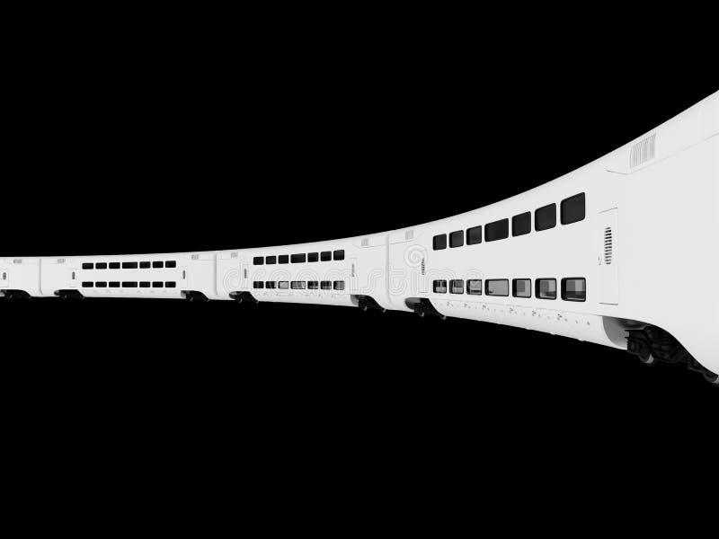 White train isolated view stock illustration. Illustration of cargo ...
