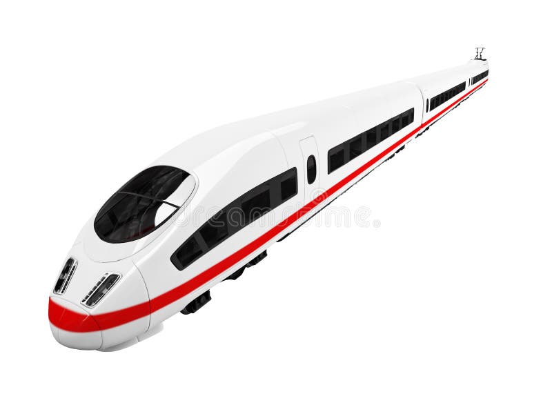 White train isolated view stock illustration. Illustration of cargo ...
