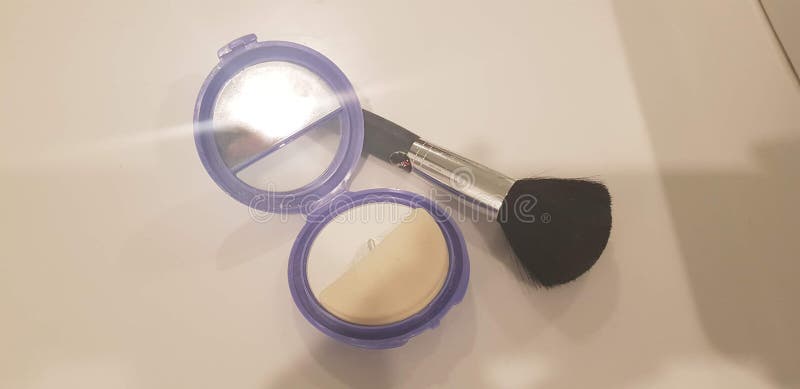 White, Translucent Powder for Makeup Stock Image - Image of reflection ...