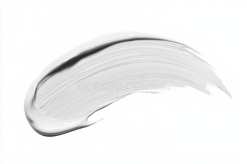 Of White or Transparent Acrylic Paint Brush Strokes Stock Image - Image ...