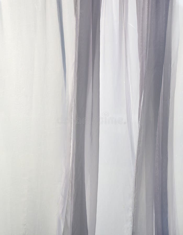 White Transparent Curtain Fabric Stock Image - Image of fiber, good ...
