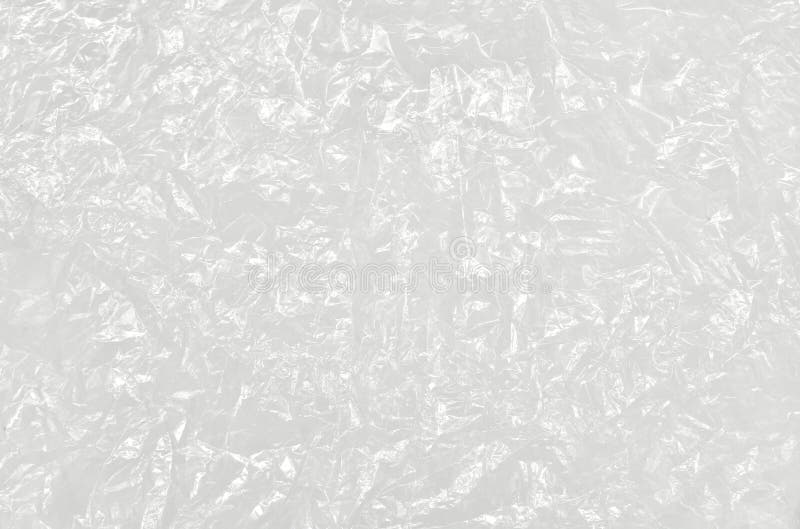White Transparent Plastic Crumpled Texture Stock Photo - Image of ...