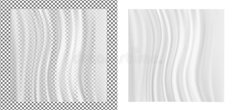 White Transparent Plastic Wrapper and Curtain Stock Vector ...