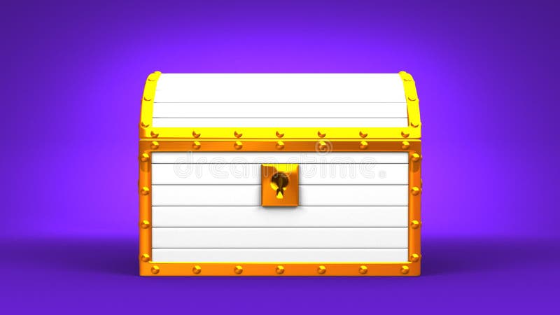 White Treasure Chest stock footage. Video of wealth, margin - 70048944