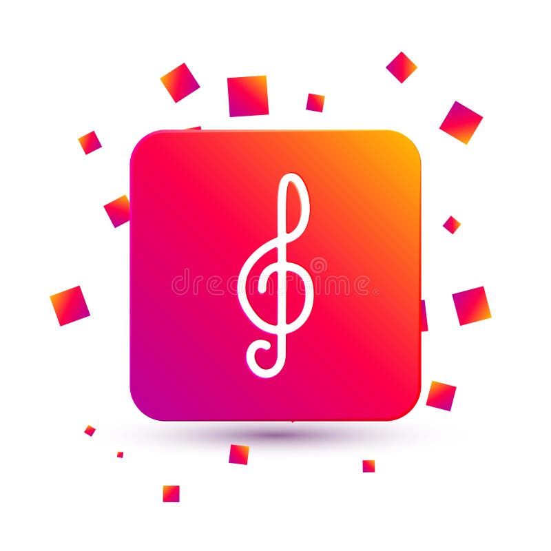 White Treble Clef on Colorful Spray Paint with Abstract Splatter Color ...