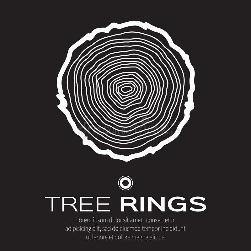 Set a Cross Section of the Trunk with Tree Rings. Vector. Logo. Tree ...