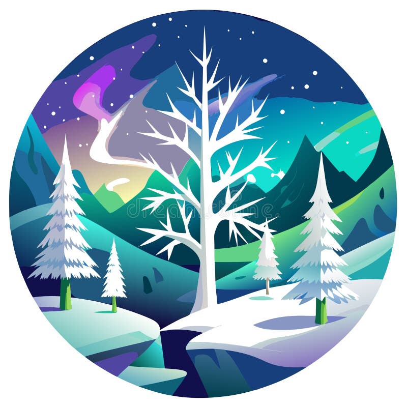 Northern Lights Clipart Stock Illustrations – 137 Northern Lights ...